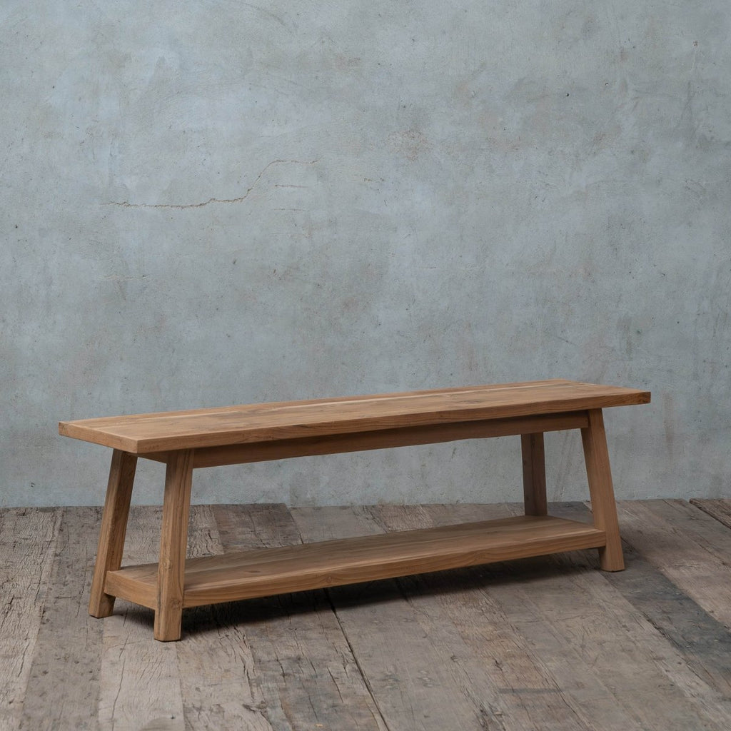 Buy Celeste Bench - Solid Reclaimed Wood Bench | The Vintage Realm